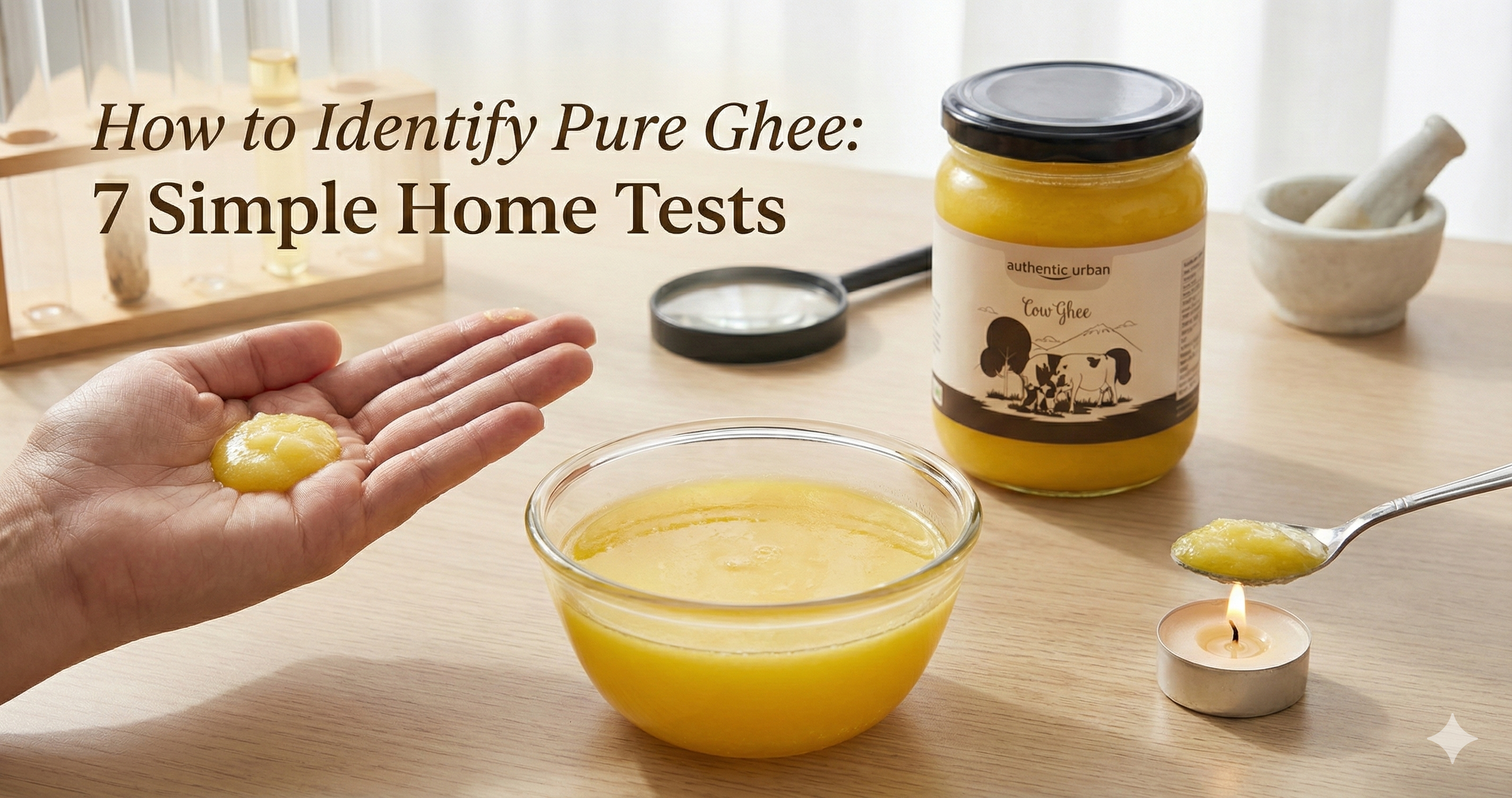 How to Identify Pure Ghee: 7 Simple Home Tests | Authentic Urban